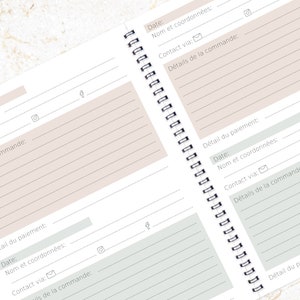 Carnet De Commandes Personnalisé, Carnet De Commandes, Cahier De Notes ...