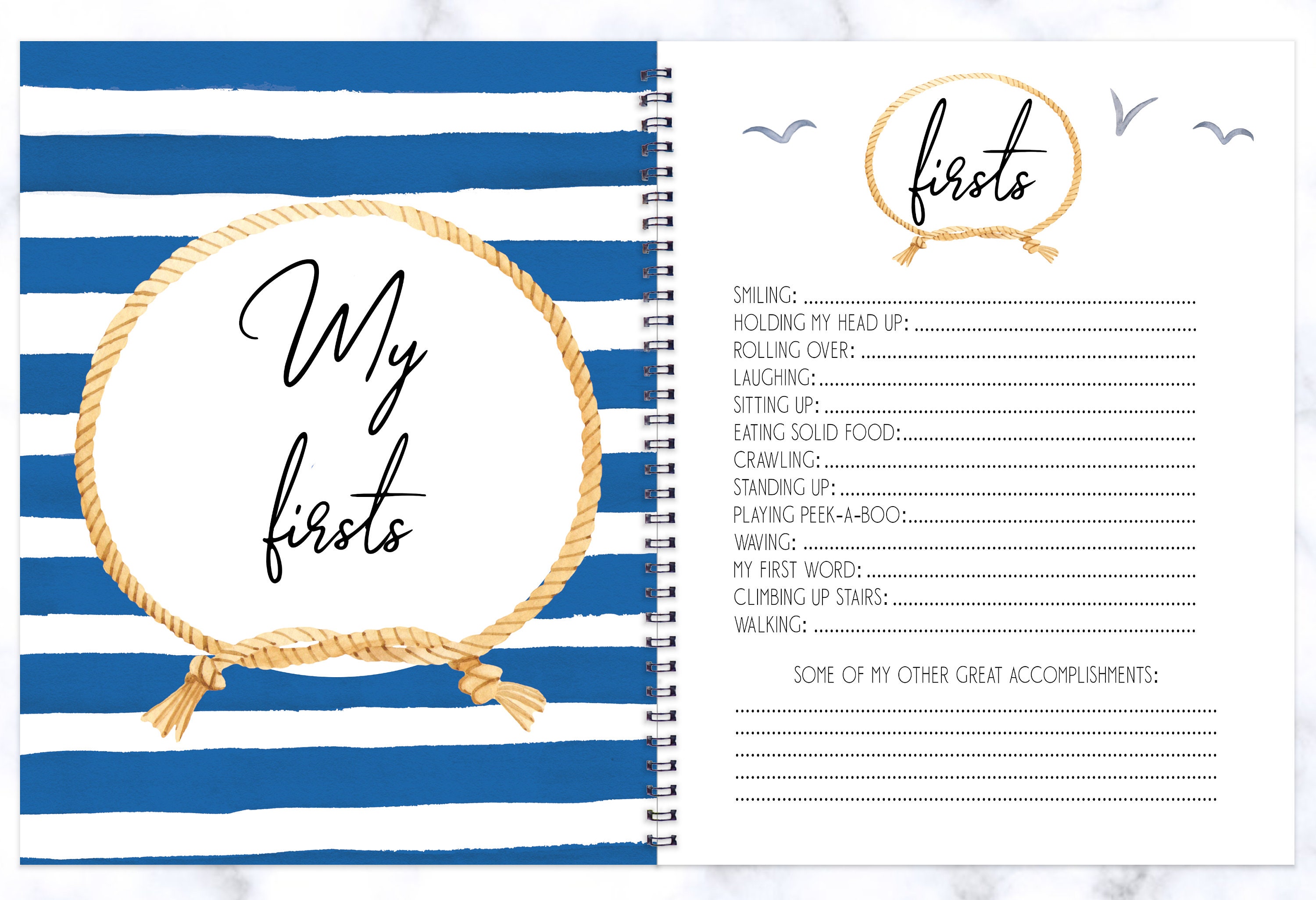 Baby Book Baby Album Baby Boy Journal New Baby Gift Memory | Etsy