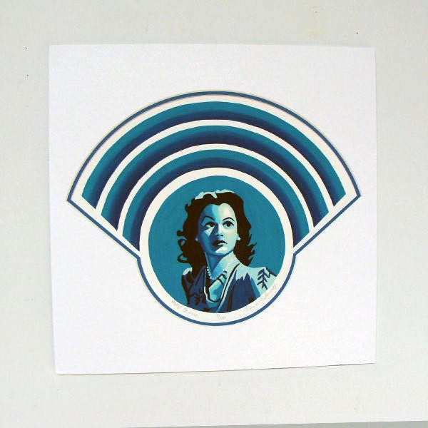 Hedy Lamarr Limited Edition Reproduction, Matted to Fit Into a 12x12 ...