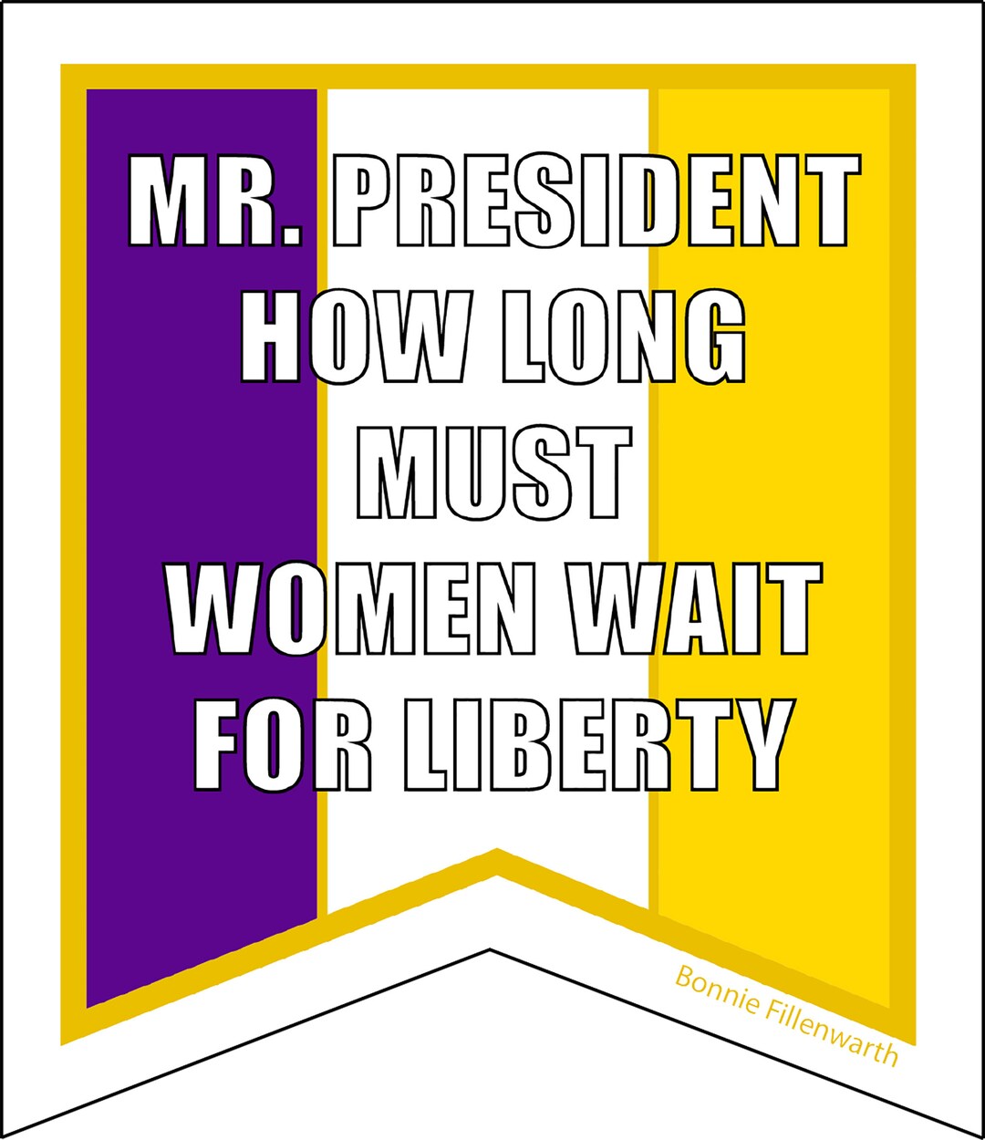Suffrage Banner Vinyl Sticker - 100 Years of Suffrage - 19th Amendment ...