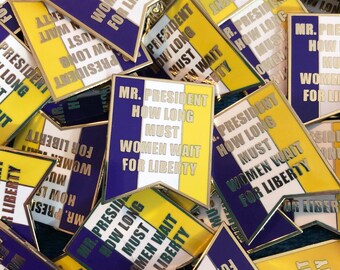 Women's Suffrage Movement Rose Hard Enamel Pin | Etsy