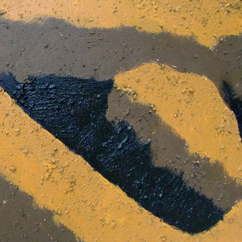 The Dirty Sow Original Oil and Sand Painting on Canvas 20x20 - Etsy