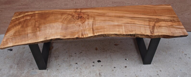 Live Edge Maple Bench - Etsy