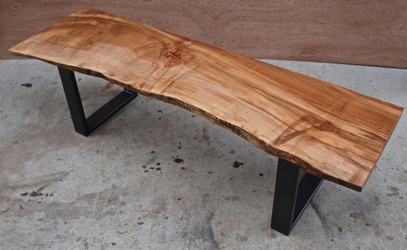Live Edge Maple Bench - Etsy