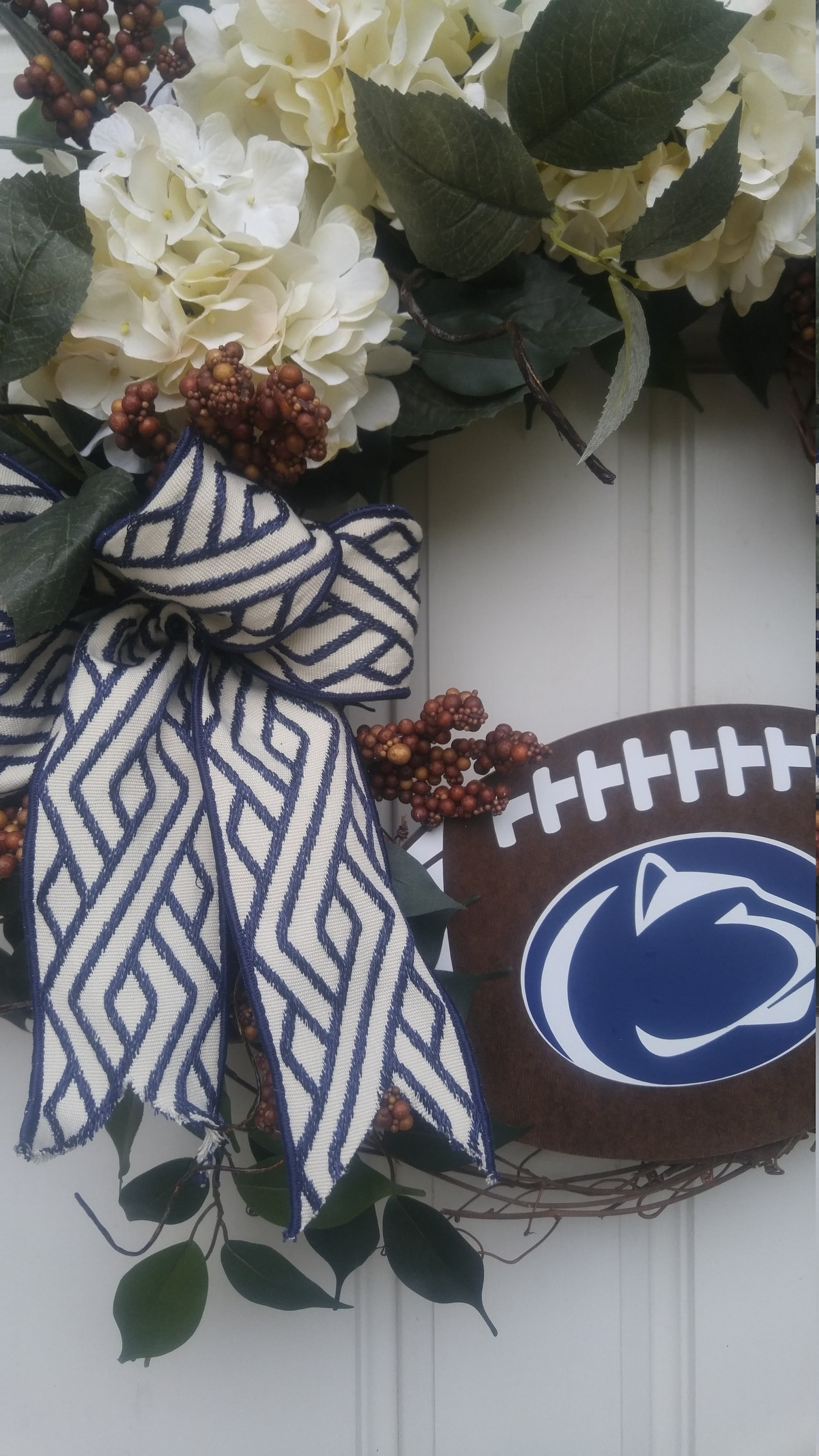 Penn State Decor Nittany Lions Wreath Penn State Nittany | Etsy