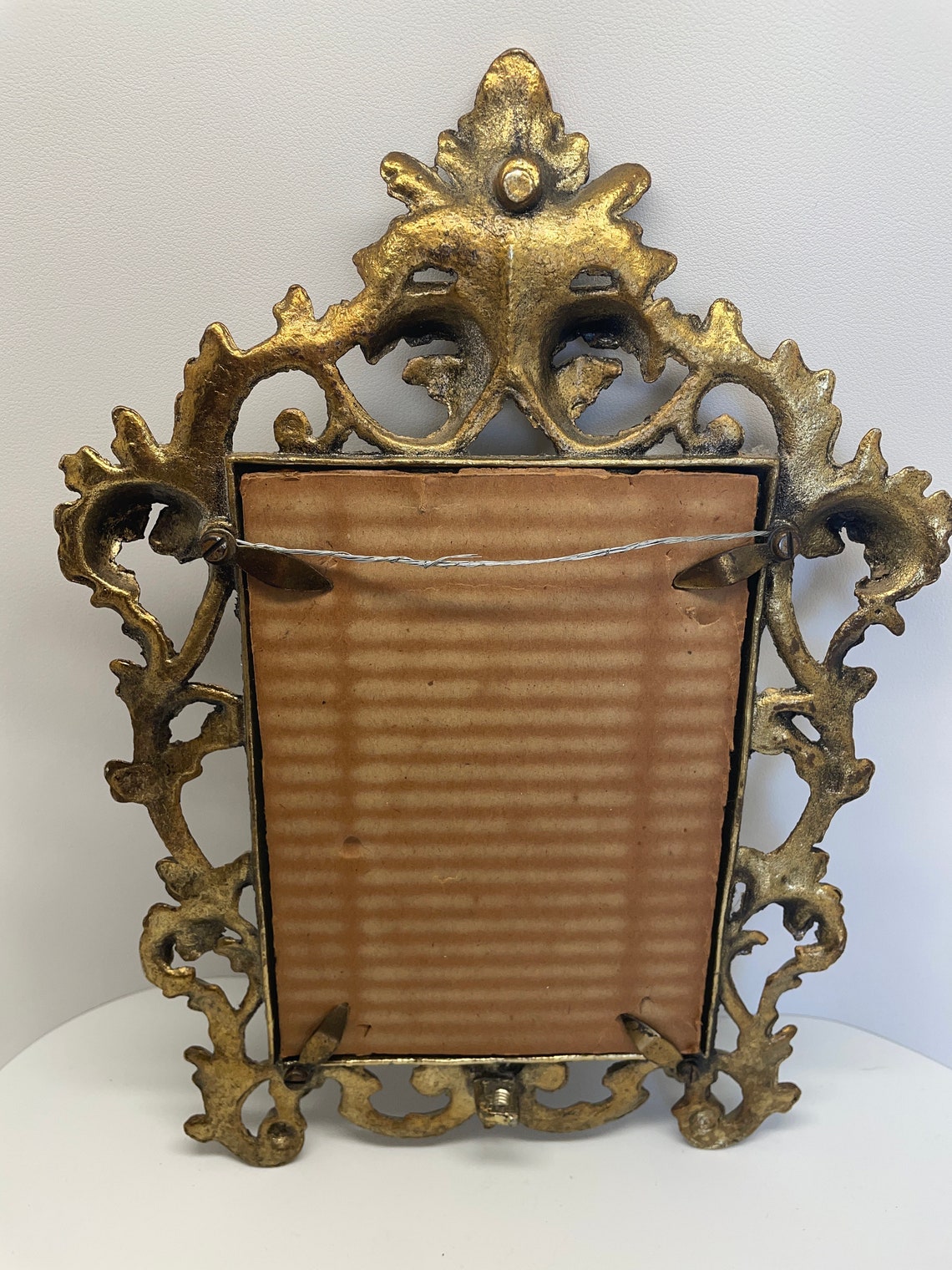 Vintage Antique Art Deco Brass Heavy Metal Picture Frame - Etsy
