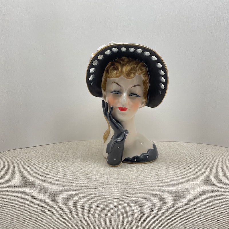 Lady in a Hat Planters - Etsy