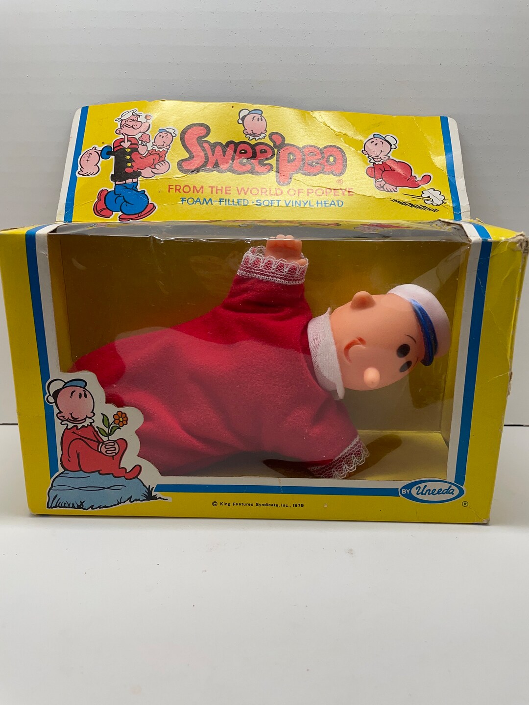 Vintage Toy Sweet Pea Doll From Popeye the Sailor Man Swee 'pea 8" Long ...