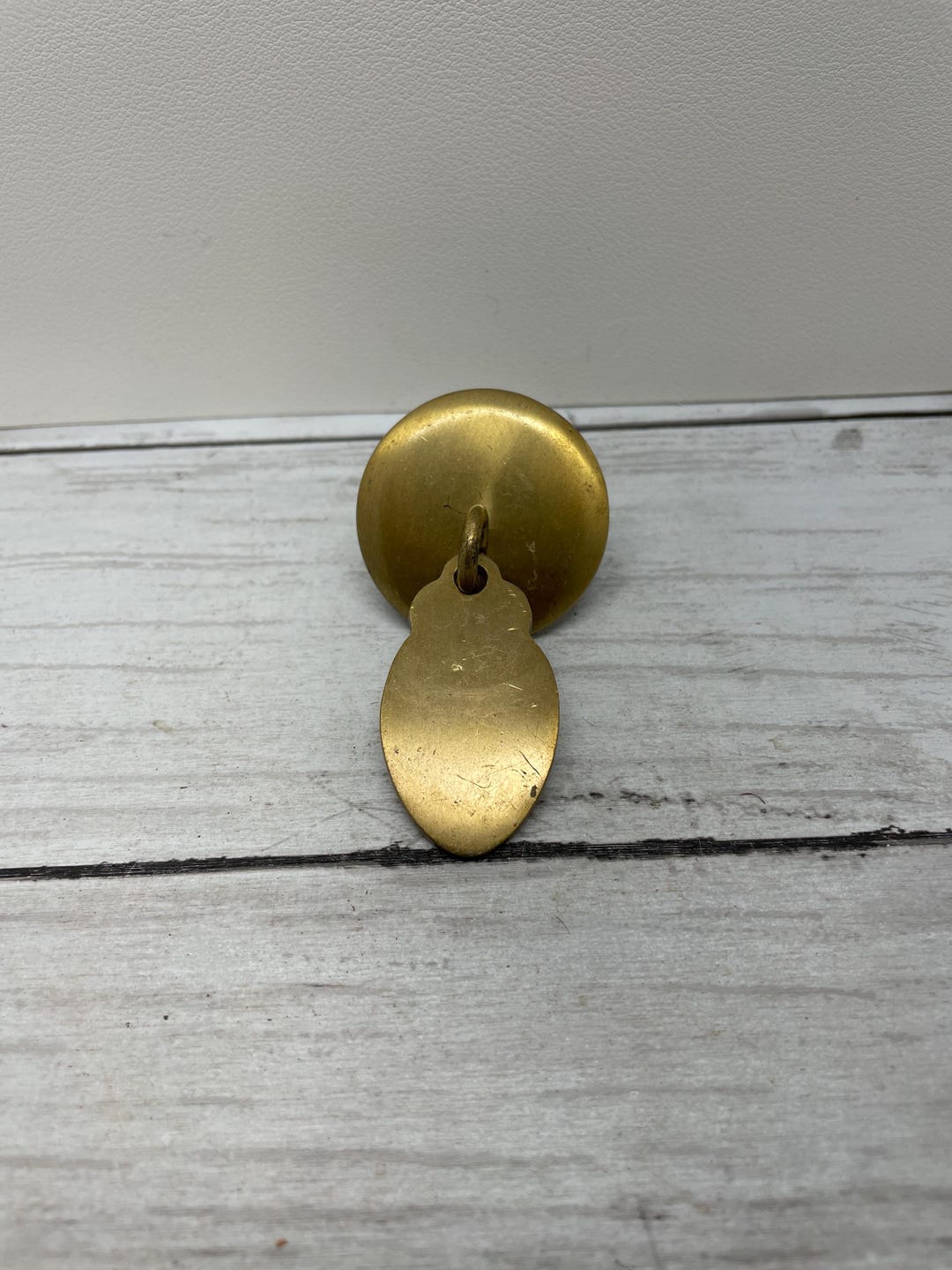 Vintage Brass Cabinet Knob Drawer Handle Dangle Handle Antique Brass - Etsy