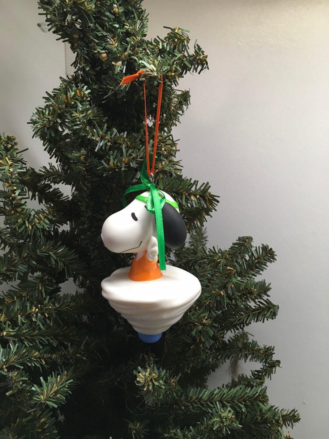 Snoopy Spinning Top Toy Christmas Tree Ornament Repurposed Toy - Etsy