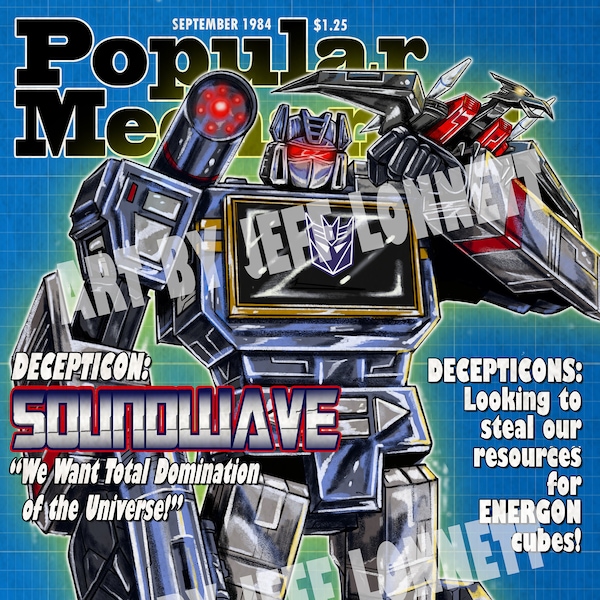 Soundwave Transformers Art - Etsy