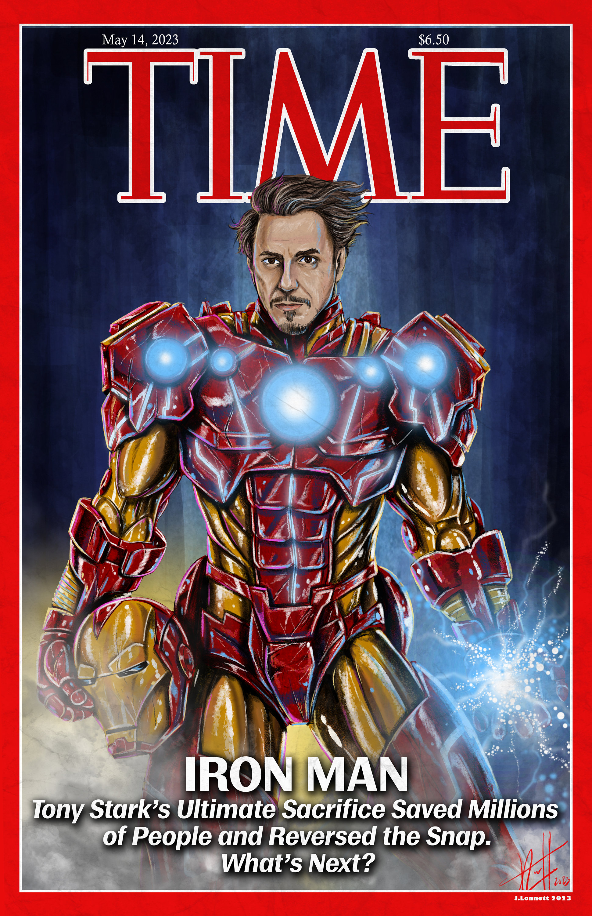 Tony Stark Time Magazine Cover