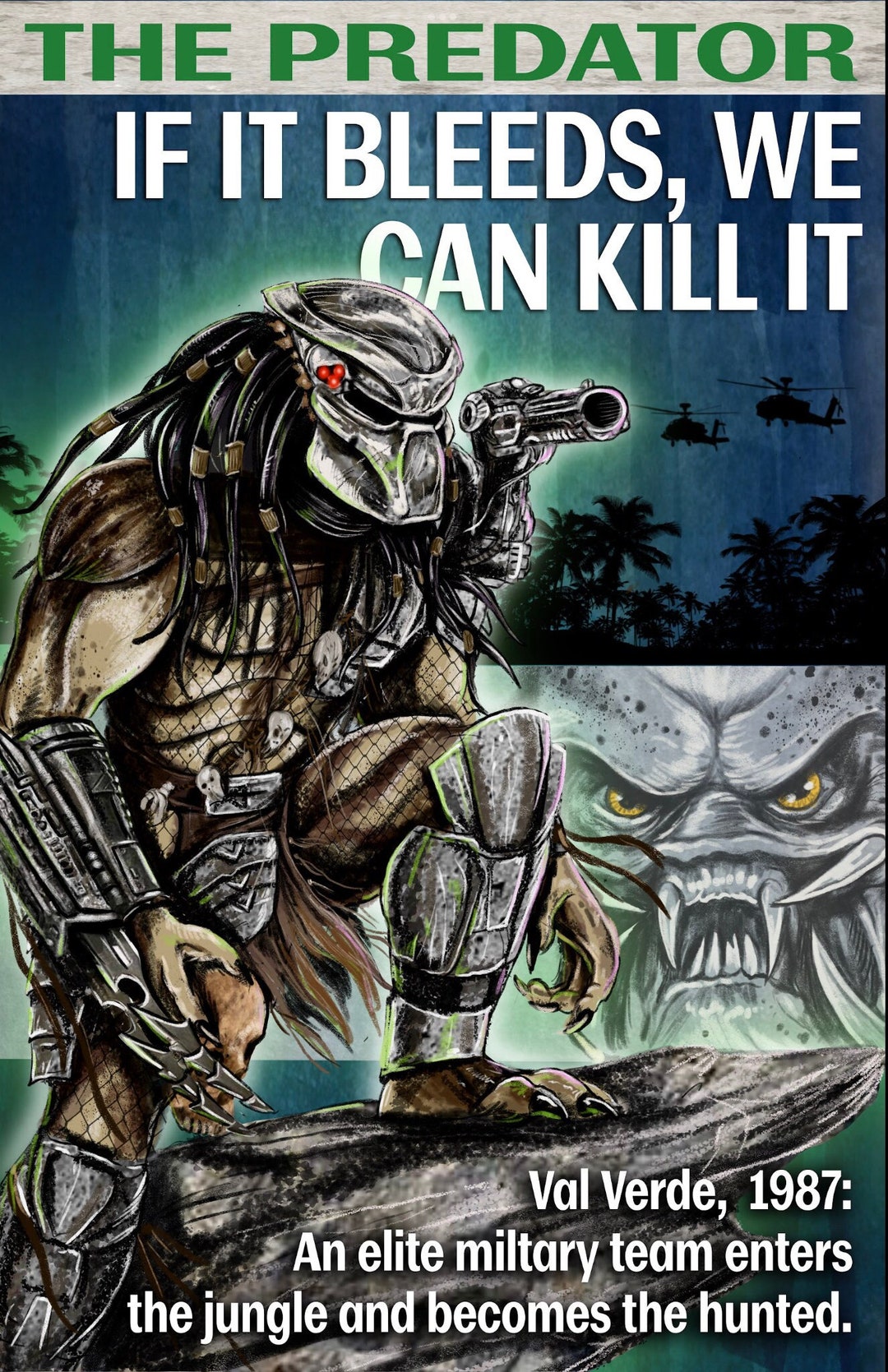 Predator Pulp Book Cover Satire Cover 11x17 Glossy Cardstock - Etsy