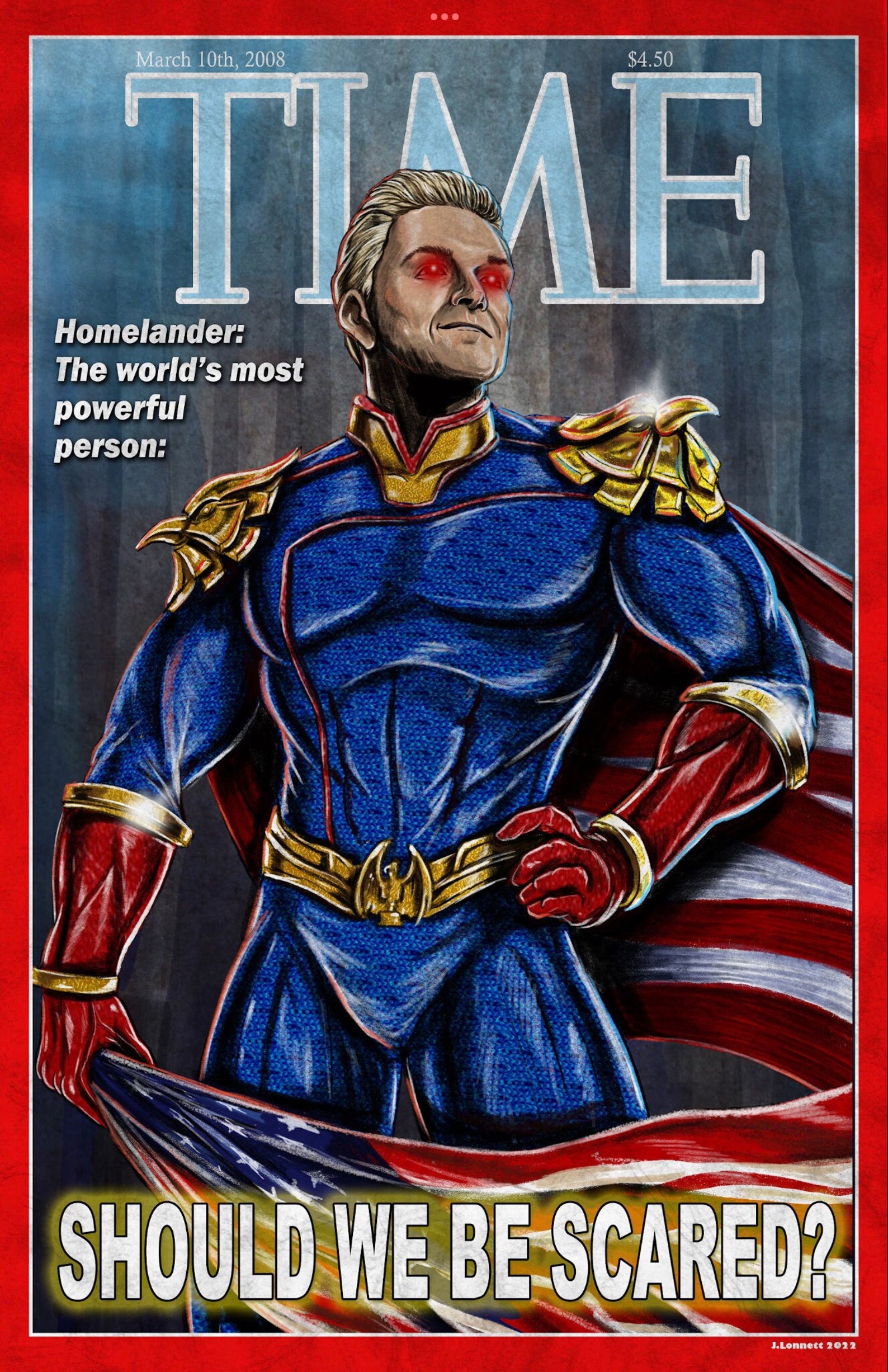 The Boys Homelander Pulp Book Cover Satire Cover 11x17 Glossy Cardstock ...