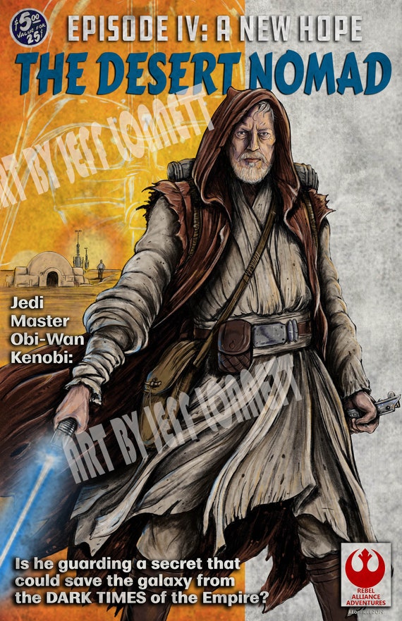 Star Wars Obi Wan Kenobi Vader Pulp Book Cover Satire Cover - Etsy