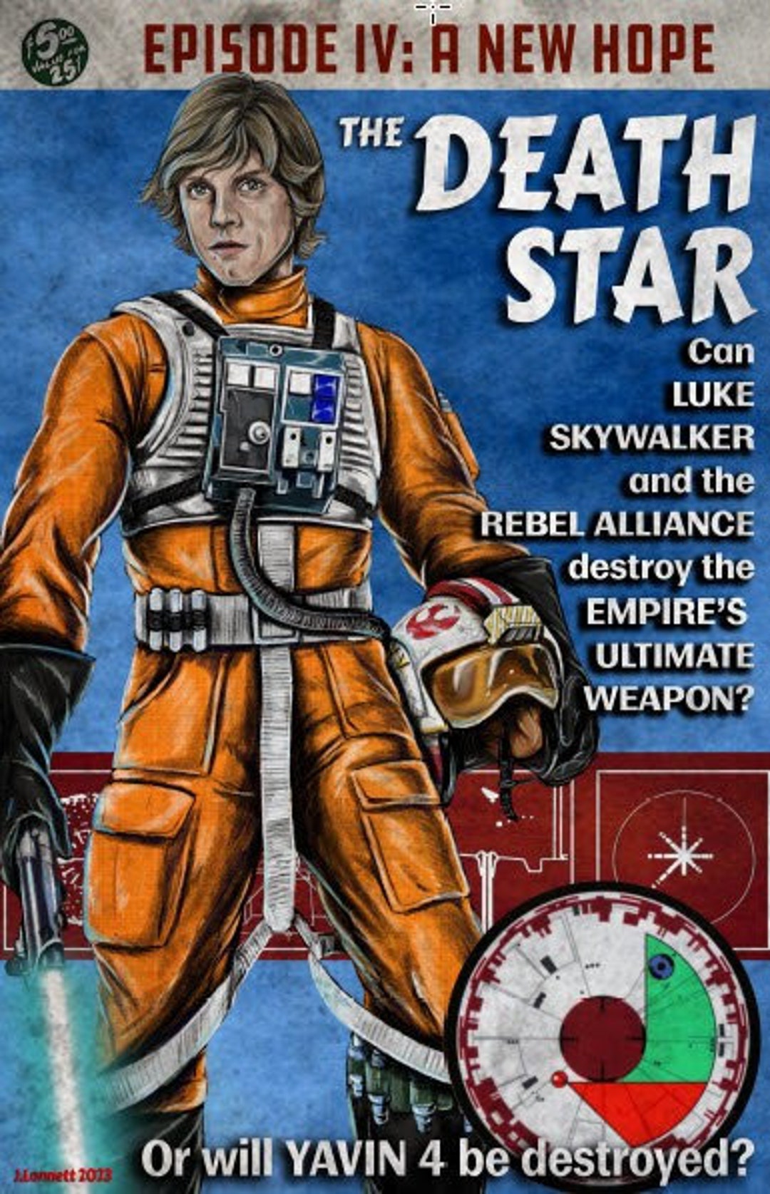 Star Wars Luke a Skywalker X Wing Pilot Pulp Book Cover Satire Cover ...