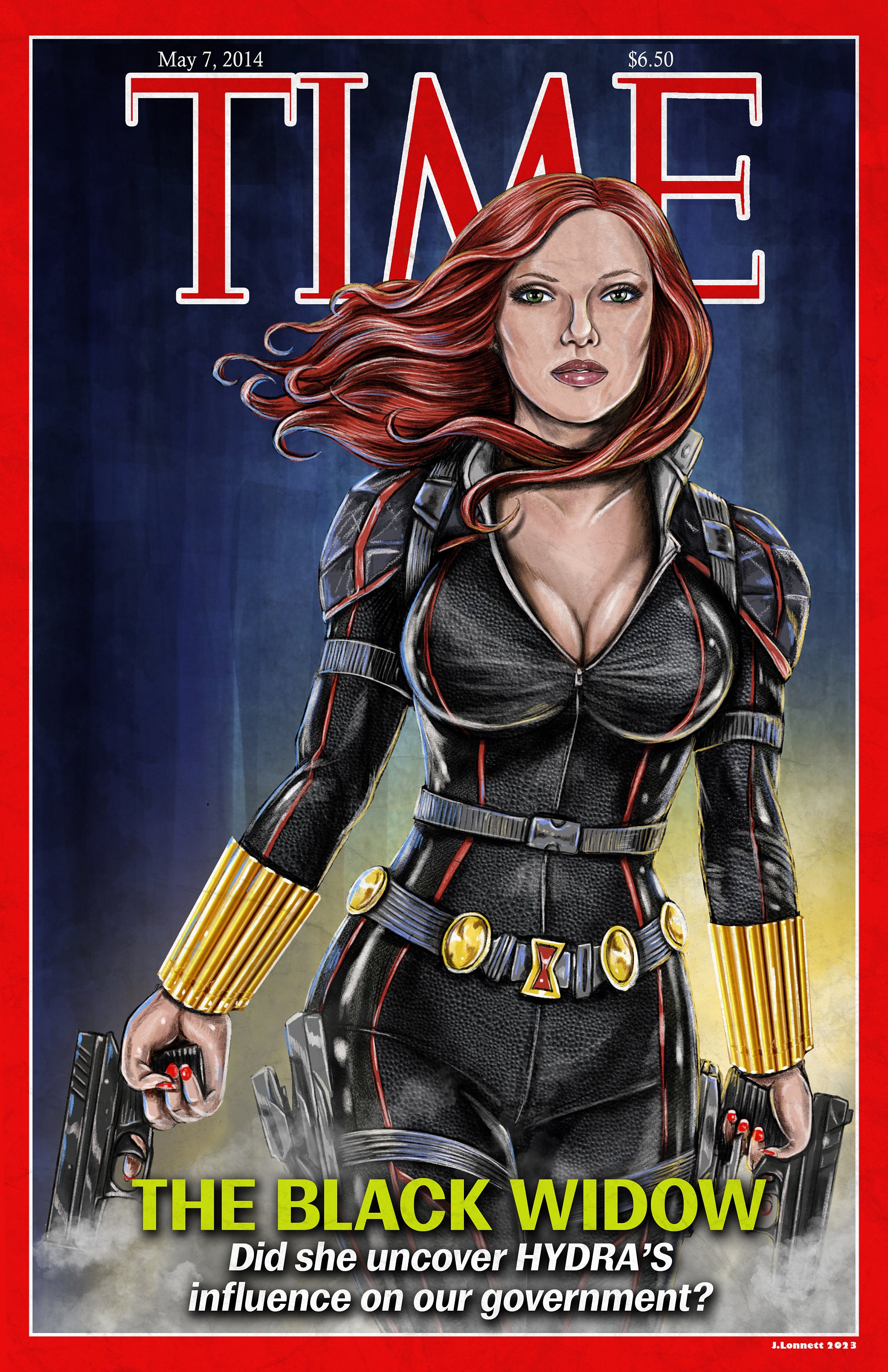 Black Widow Time Satire Magazine Cover 11x17 Glossy - Etsy