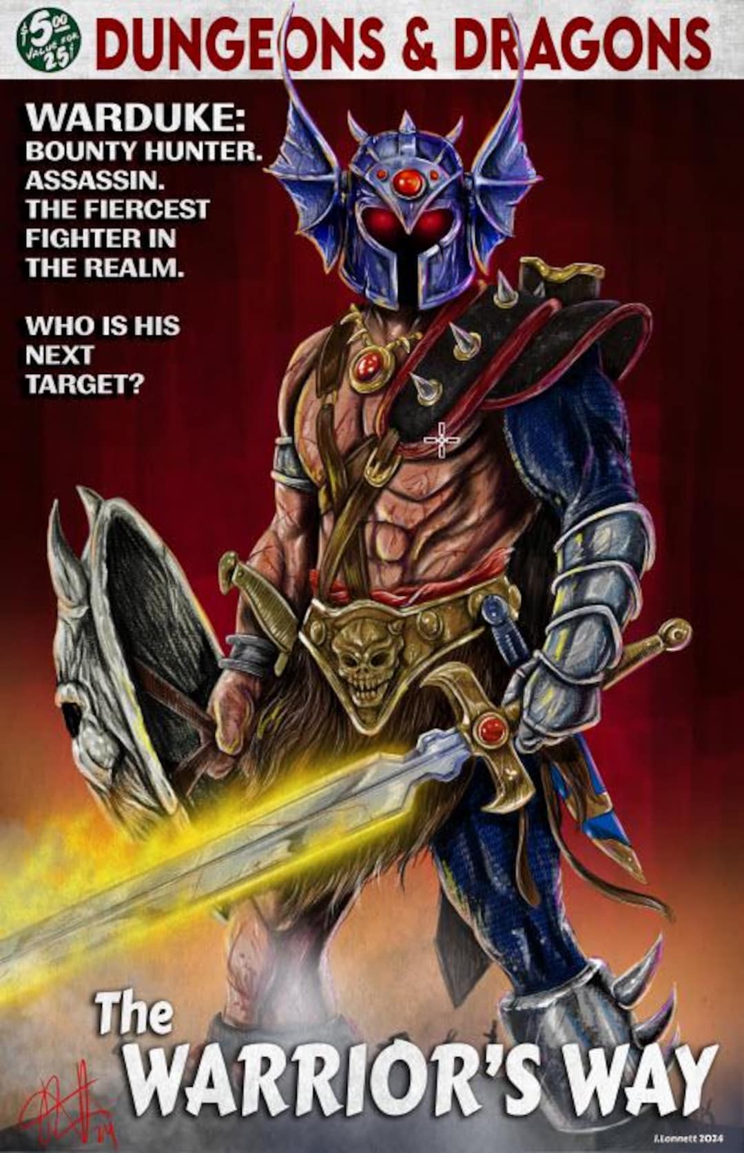 Warduke Dungeons and Dragons Satire Magazine Cover Print 11x17 - Etsy