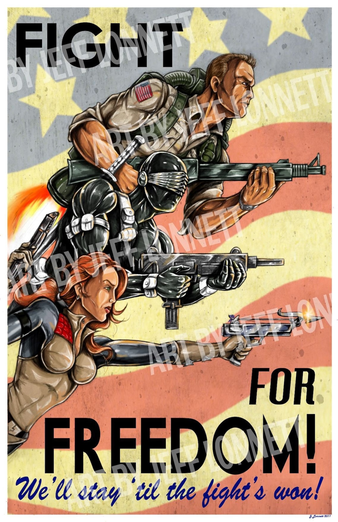 Gi Joe Snake Eyes Propaganda Poster Comic Art Satire 11x17 80lb Glossy ...