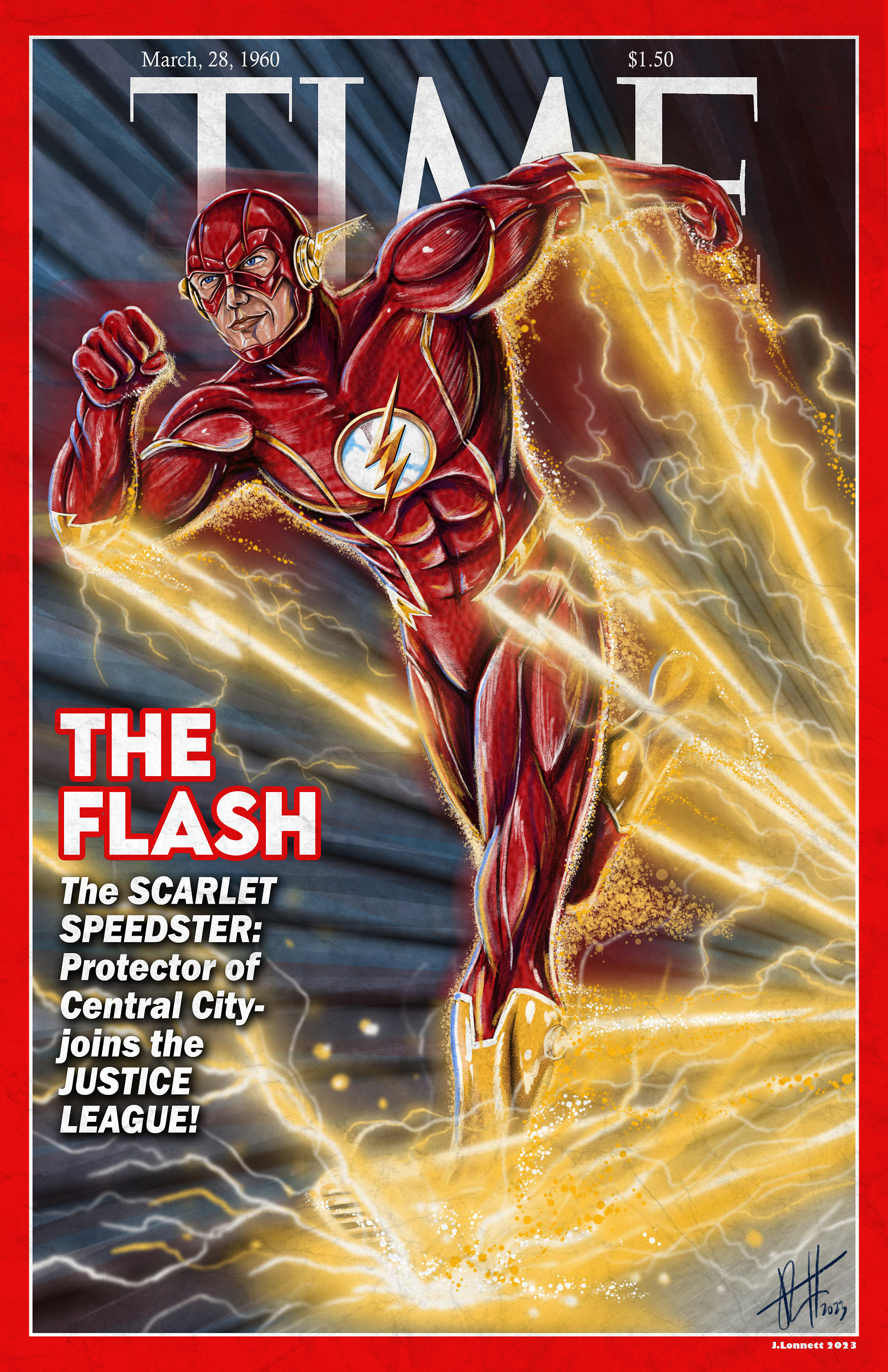 Flash Time Magazine Satire Magazine Cover 11x17 Glossy - Etsy