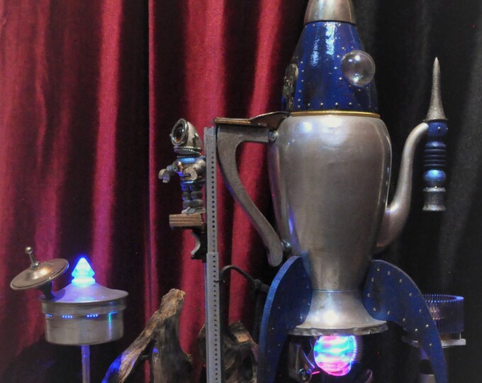 Hidden Planet Steampunk Rocket Ship - Etsy