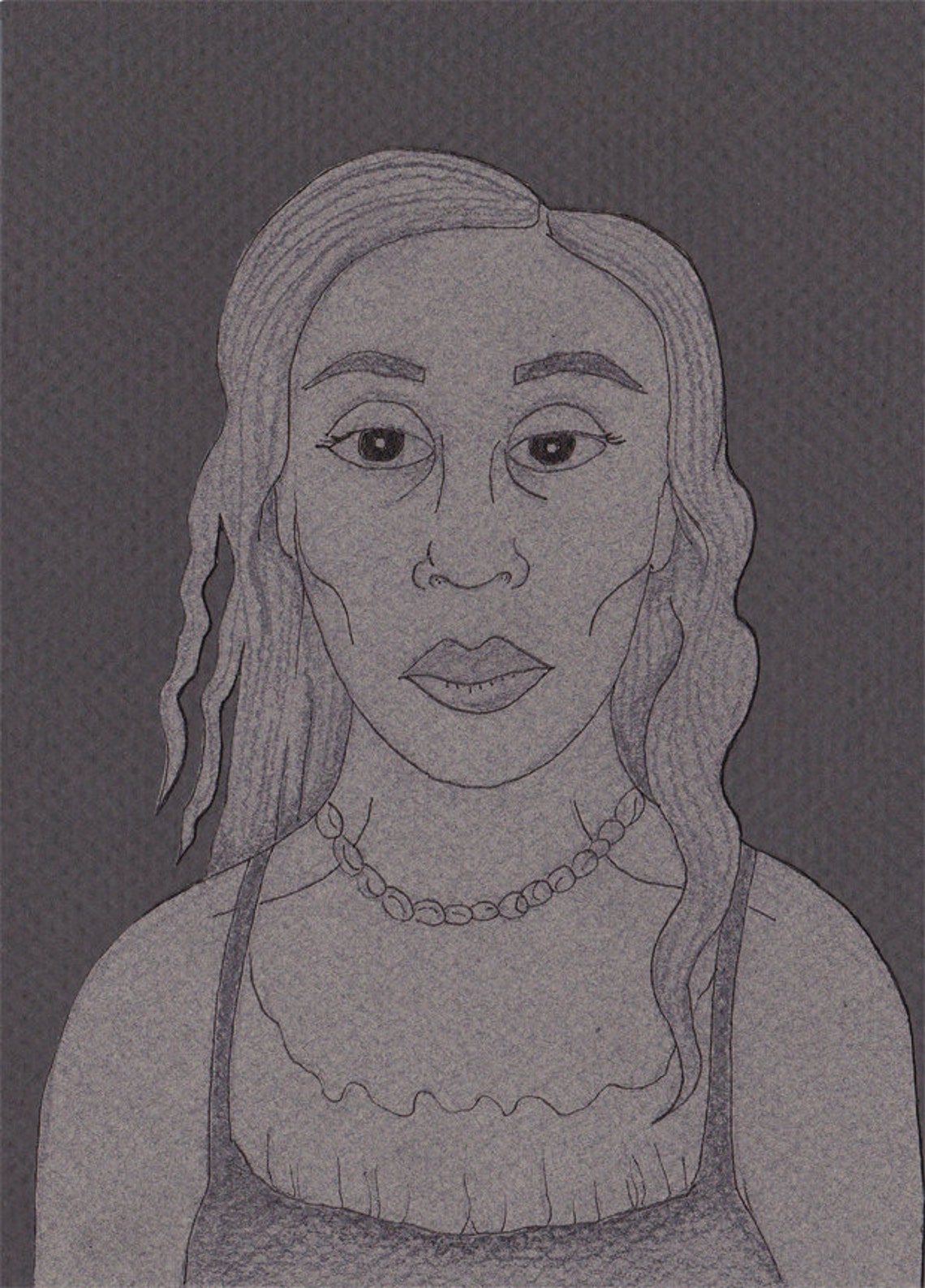 Grey - Original Drawing - Etsy