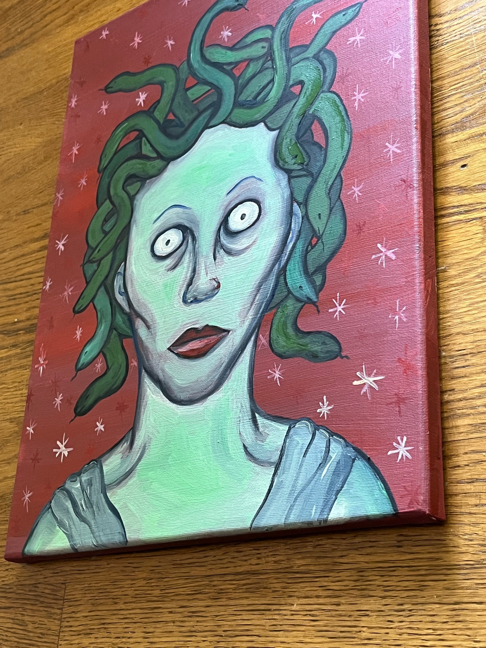 Medusa - Original Oil Painting NOT A PRINT Greek Mythology One of a ...