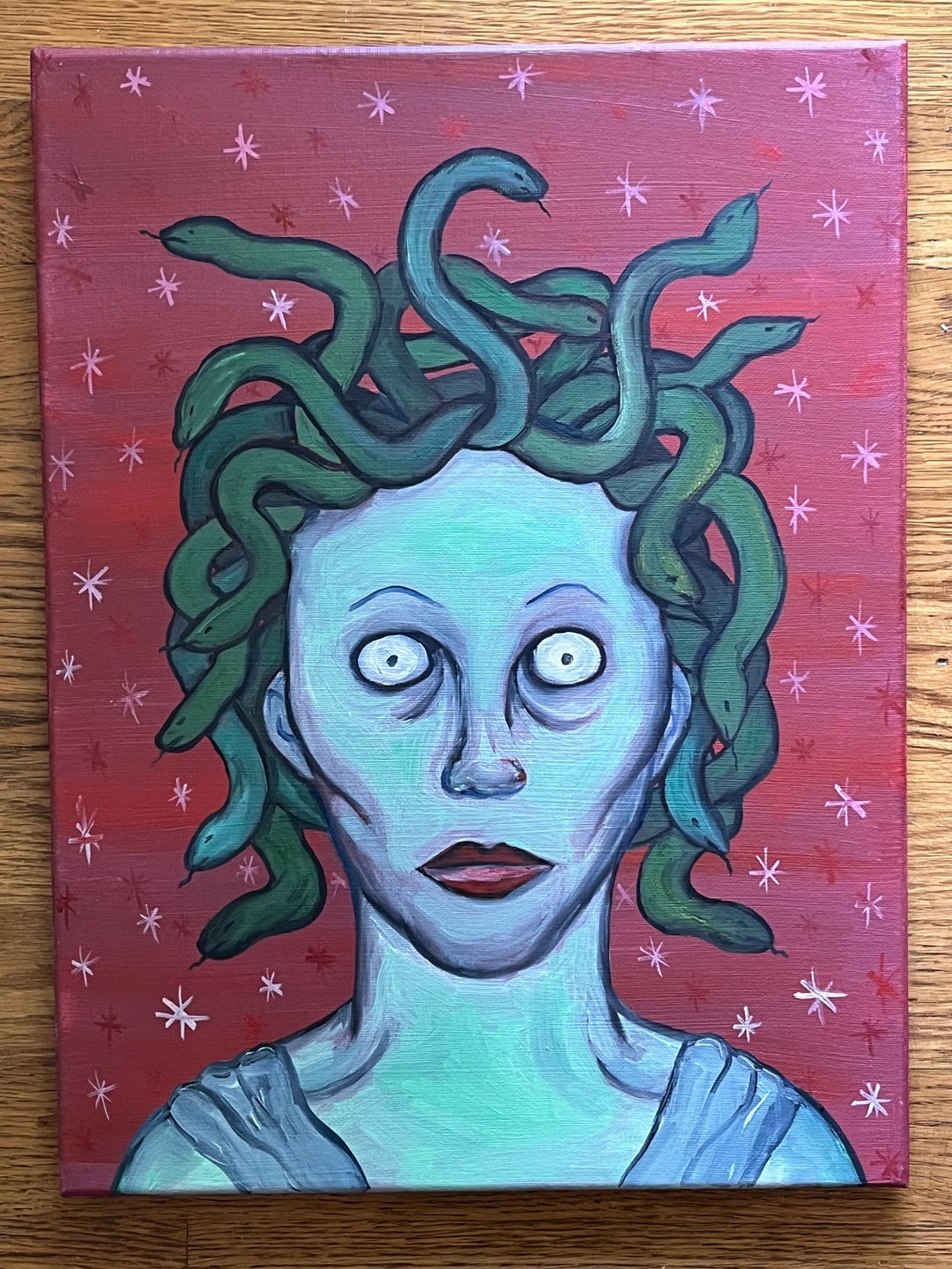 Medusa - Original Oil Painting NOT A PRINT Greek Mythology One of a ...