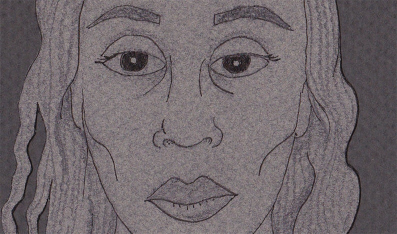 Grey - Original Drawing - Etsy