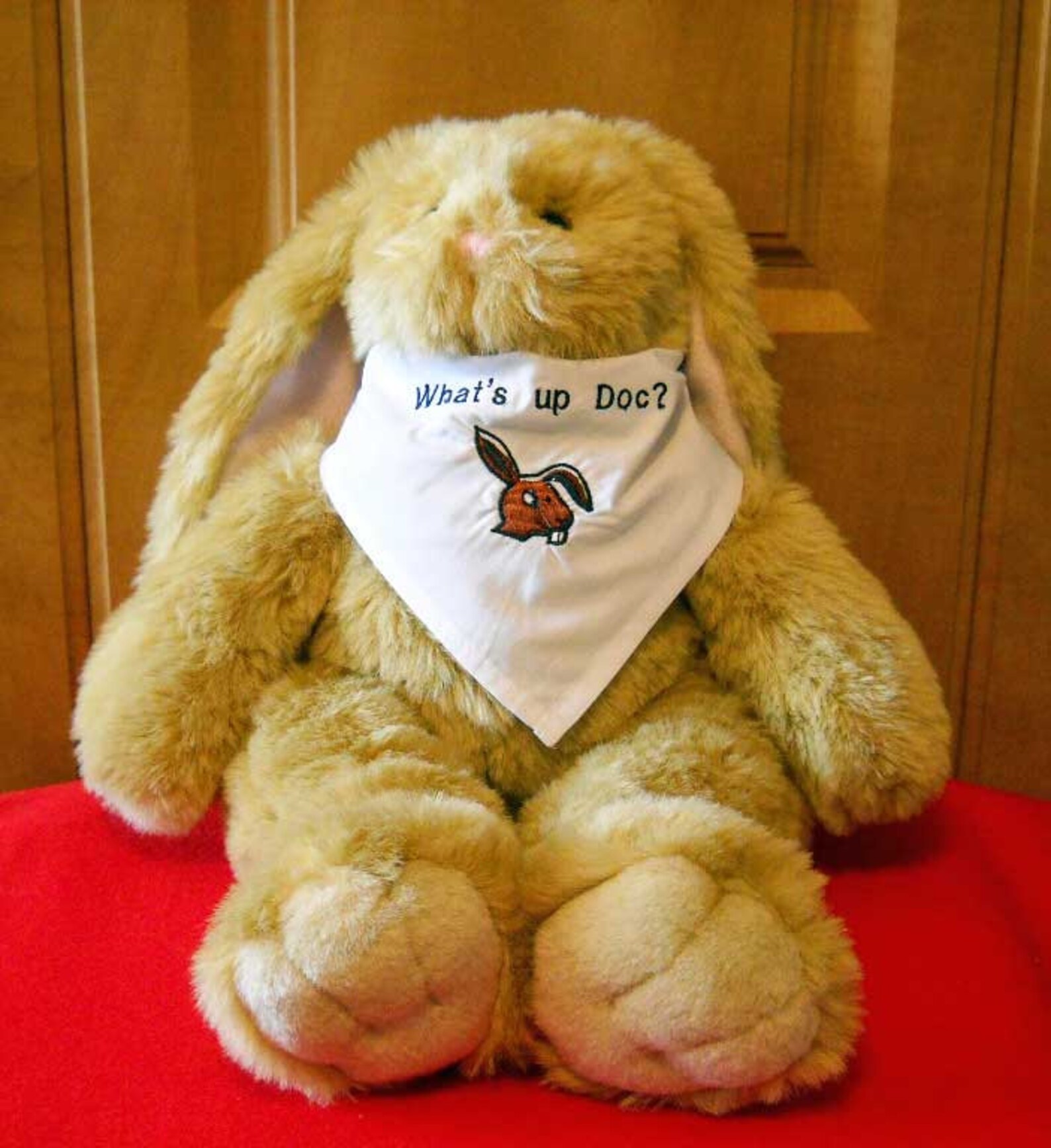 Bunny Bandana Free Hugs Pink Bunny Scarf | Etsy