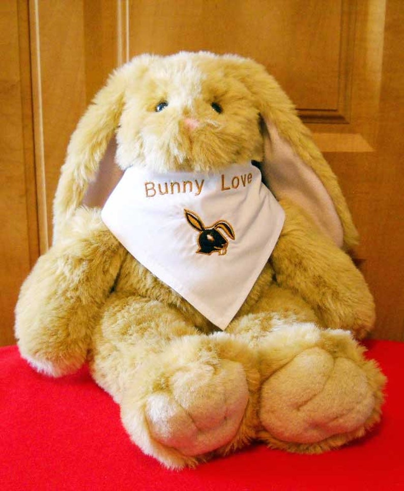 Bunny Bandana Free Hugs Pink Bunny Scarf | Etsy