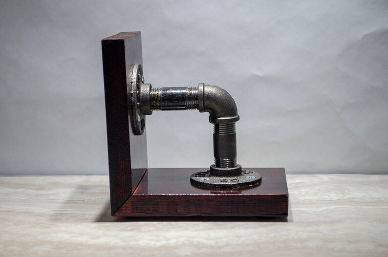 Steam Punk Black Pipe Book Ends - Etsy
