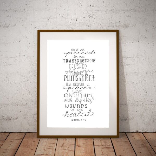 Isaiah 53 5 - Etsy