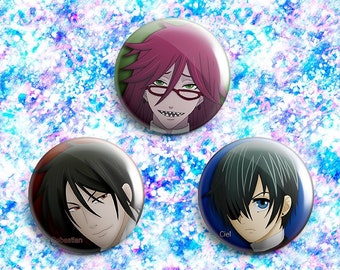 Black Butler Button | Etsy