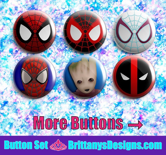 Marvel Comics Pin-back Button Badges | Etsy