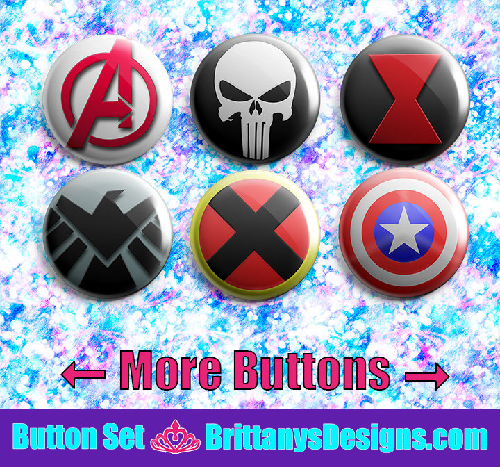 Marvel Comics Pin-back Button Badges - Etsy