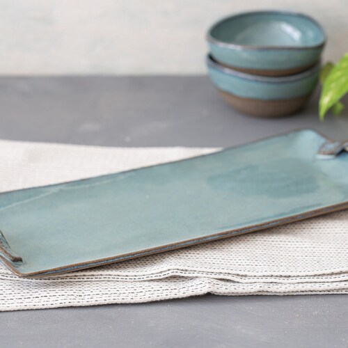 Rectangular Ceramic Serving Tray Pottery Serving Dish - Etsy