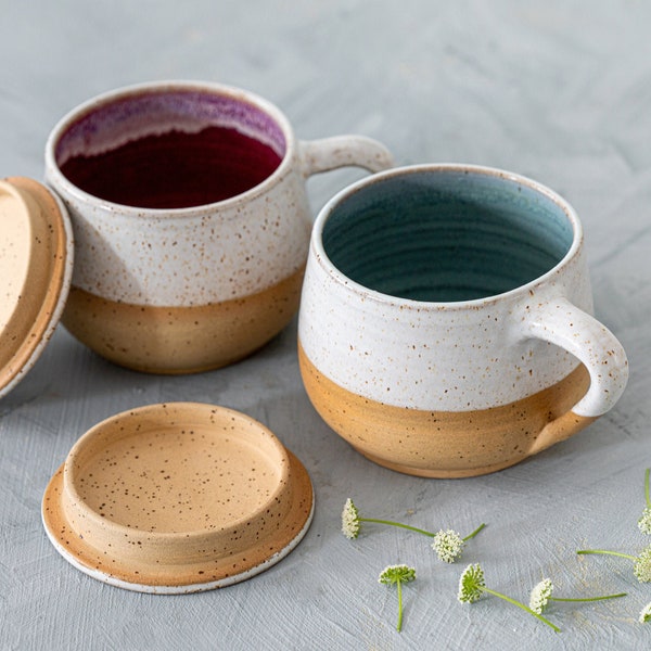 Ceramic Mug With Lid - Etsy