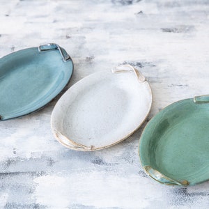 Ceramic Oval Serving Platter Handmade Pottery Plate Serving - Etsy