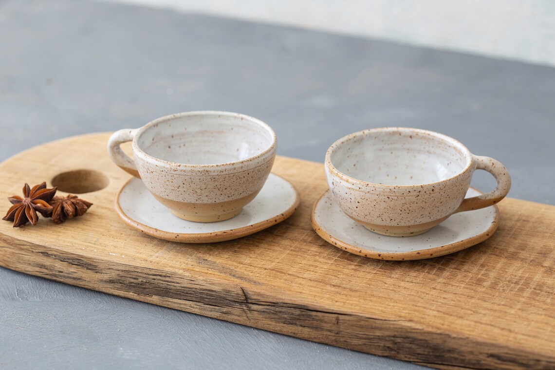 4 Demitasse Cups FOUR Cool Ceramic Espresso Cups Set - Etsy
