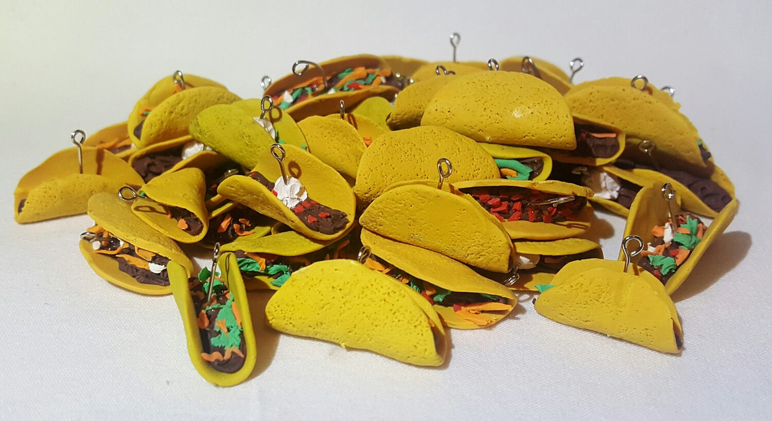 Mini Taco Charm Polymer Clay Charm for Jewelry or Key Chain - Etsy