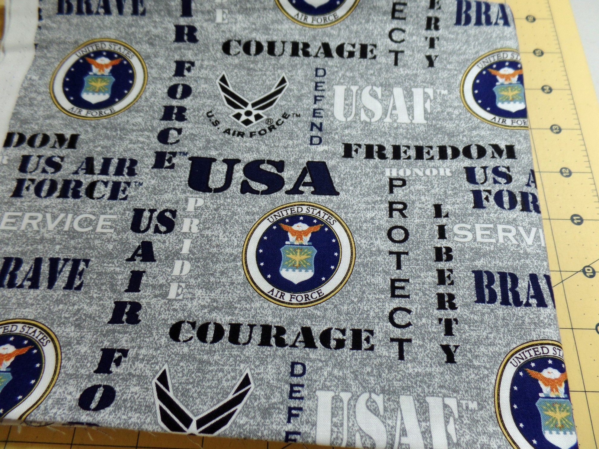 Air Force Military Theme Fabric, Copyright Patt air Force 1181 by Sykel ...