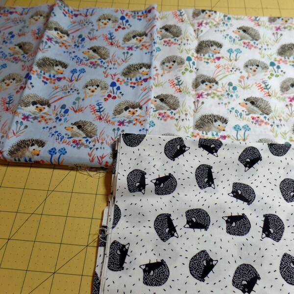 Hedgehog Fabric - Etsy