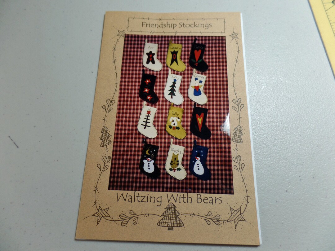 Waltzing With Bears Wood Felting Pattern "#200 Friendship Stockings" by ...