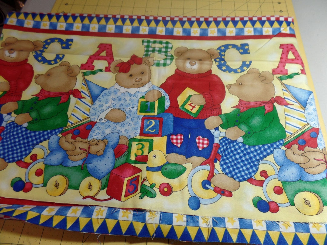 Retired "abc Bears" Fabric From Northcott Studio - Etsy