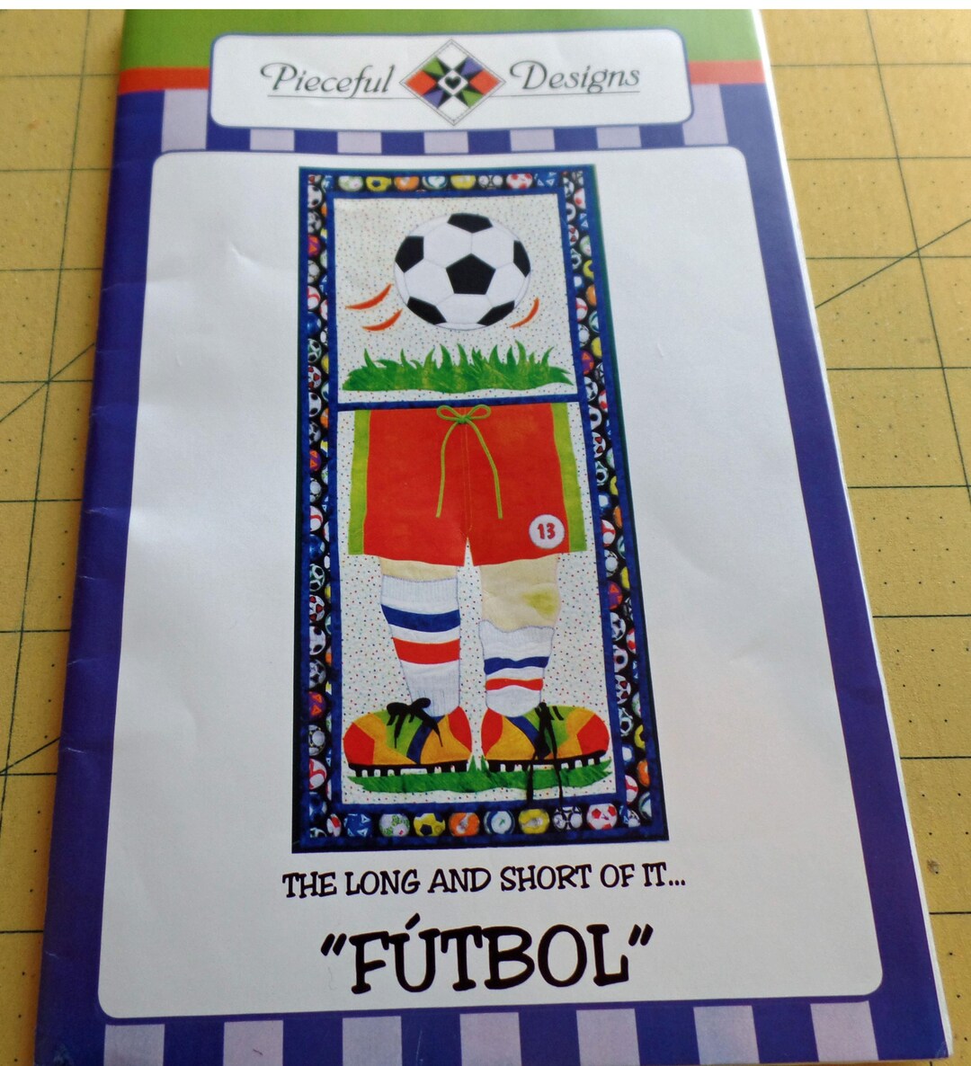 Quilt Wall Hanging Pattern "futbol" From Pieceful Designs - Etsy