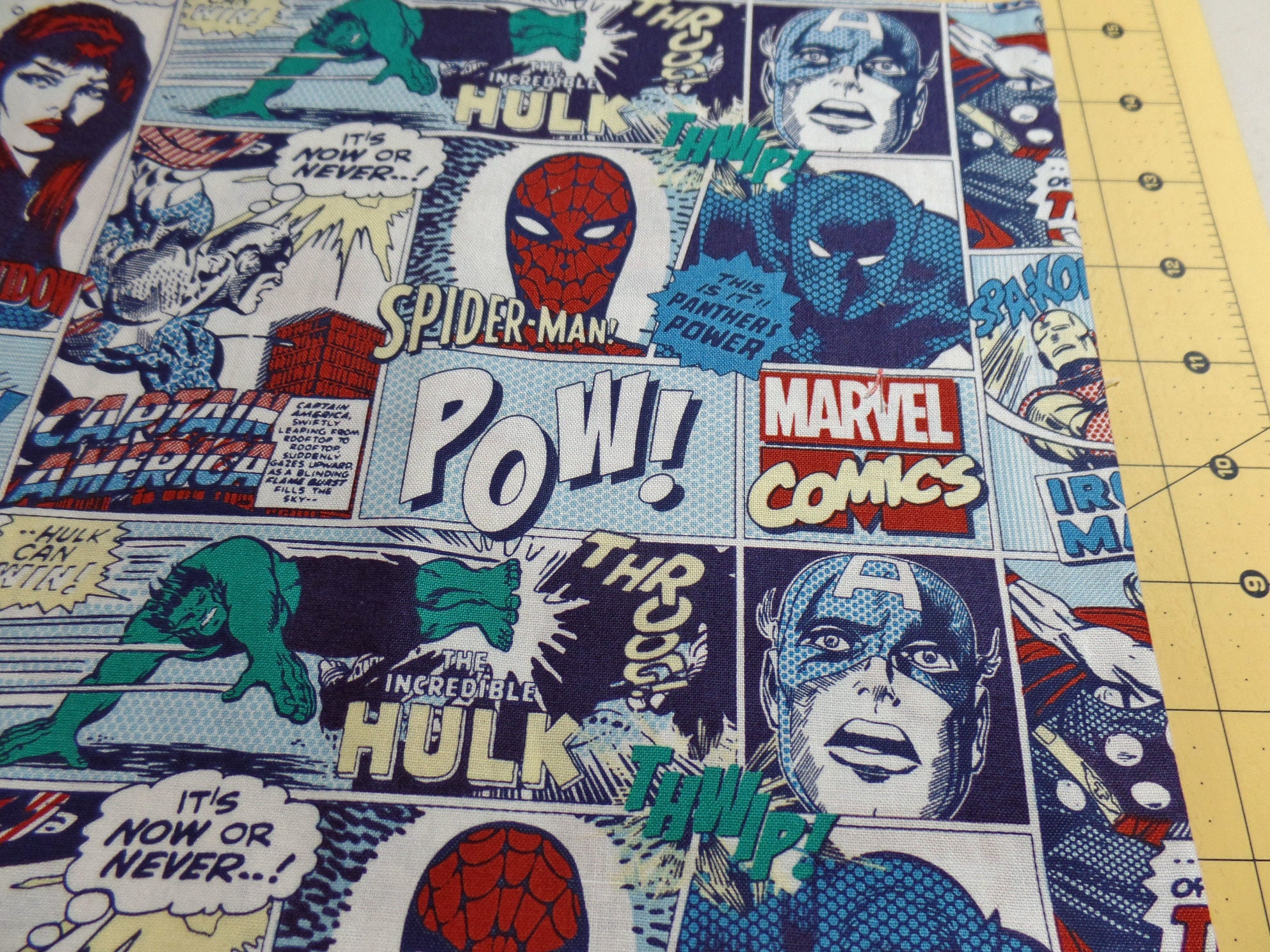 Two Comics marvel Fabrics From Camelot - Etsy