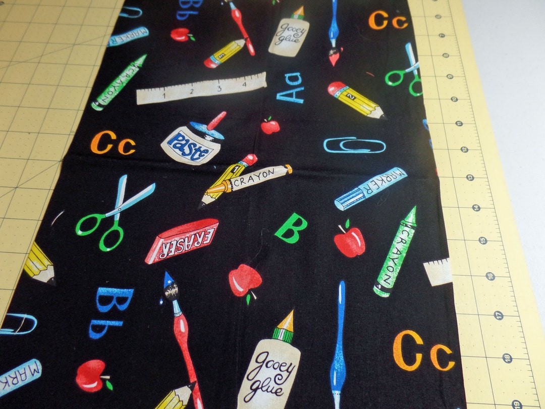 School Theme Fabric "summers Over" by Fabri-quilt - Etsy