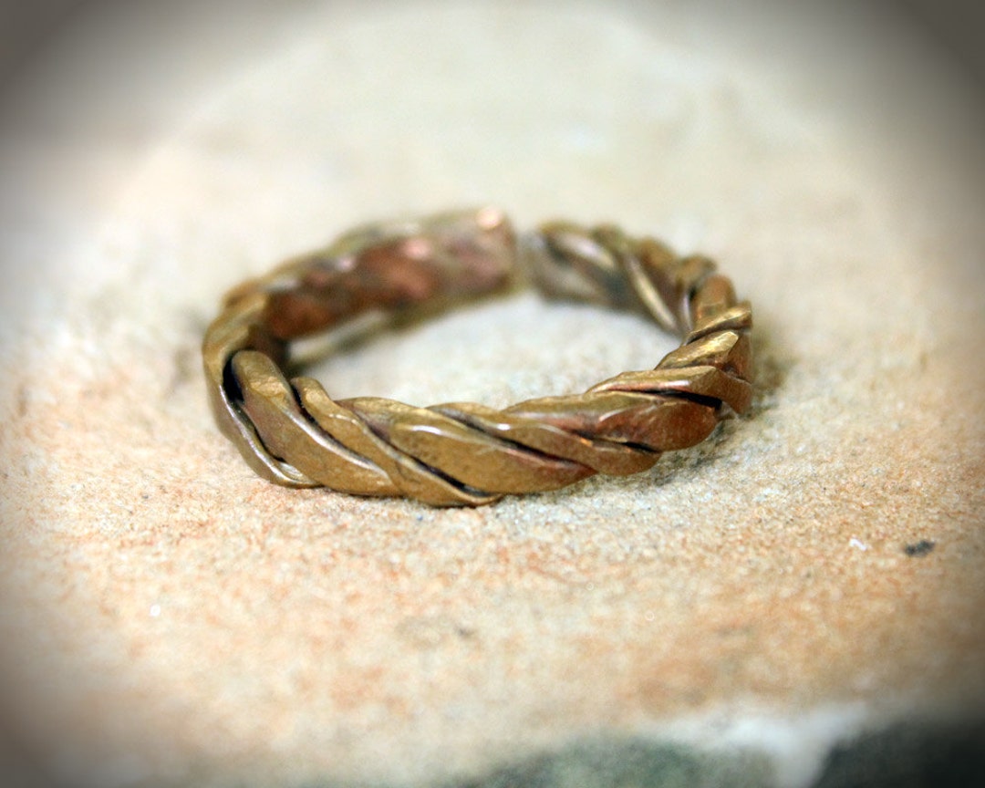 12G 18G Woven Copper Ring - Etsy