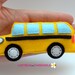 Felt SCHOOL BUS stuffed felt School Bus magnet or ornament | Etsy
